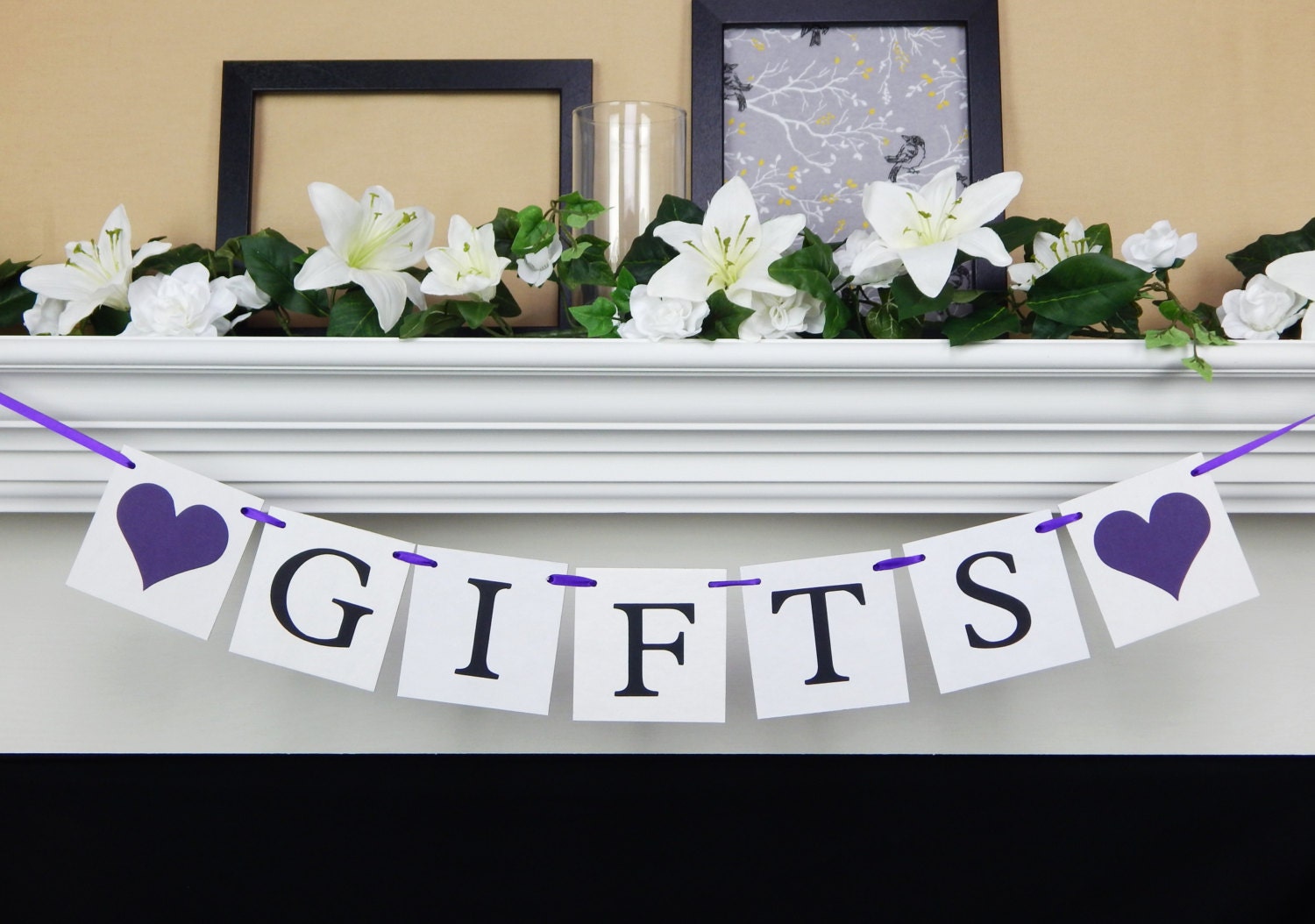 Gifts banner wedding decorations gift table decor present