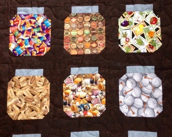 Canning jars quilt | Etsy