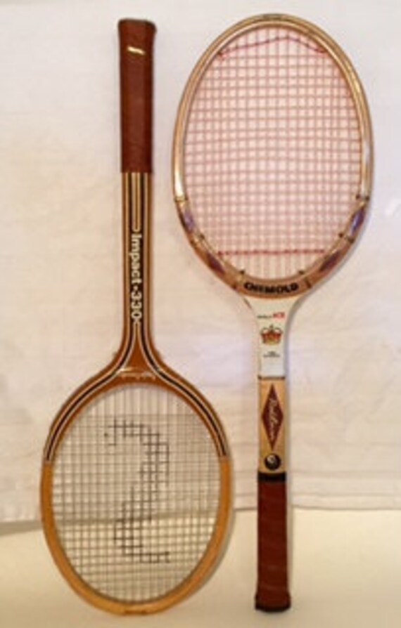 Vintage Wooden Tennis Racquets Vintage by NatalieFrenchCottage