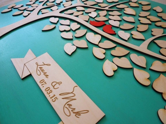 Wedding Guest Book Alternative Tree Wedding Guestbook Unique