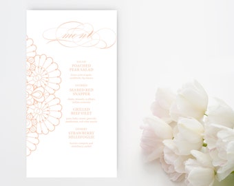 Spring menu template | Etsy