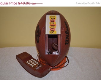 ON SALE Vintage 1985 Super Bowl Doritos Football Phone - Works!