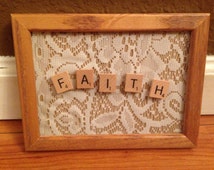Popular items for scrabble tile art on Etsy