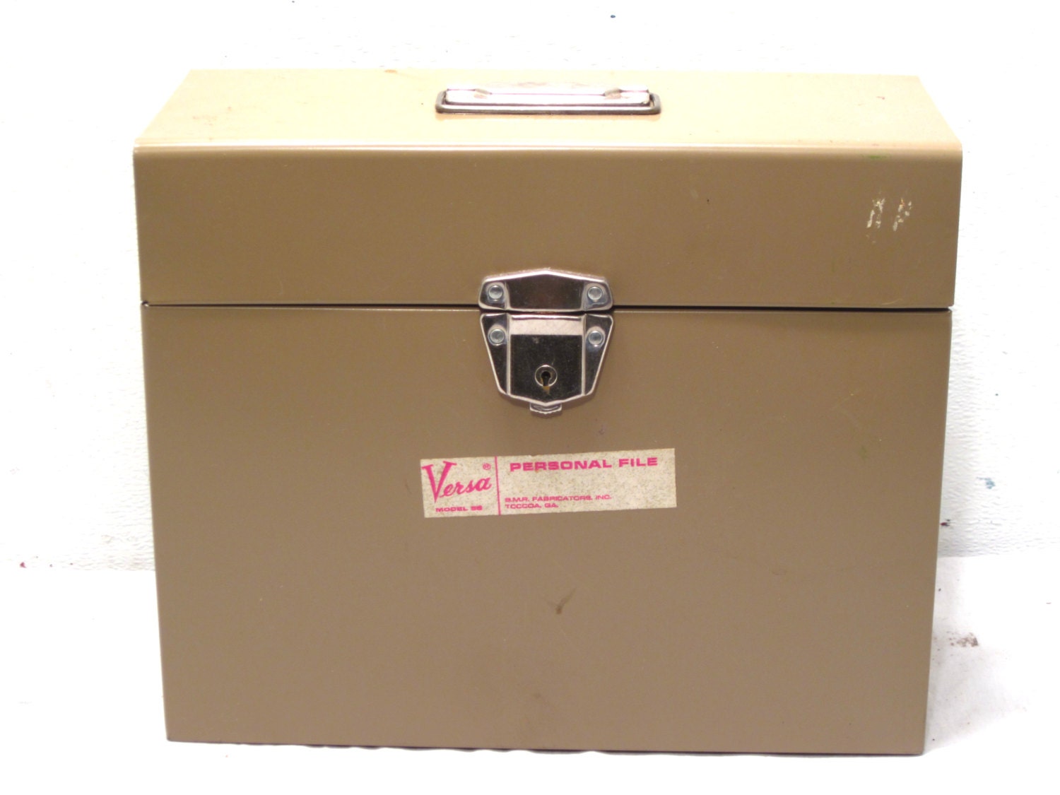 Industrial Metal File Box Portable Office Storage Ammo