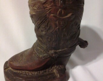 Popular items for copper cowboy boot on Etsy