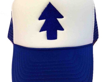 Dipper Pines Tree Hat Gravity Falls TruckeR Stitched Cap Costume Blue ...