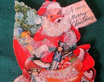 Popular items for 1950s santa claus on Etsy