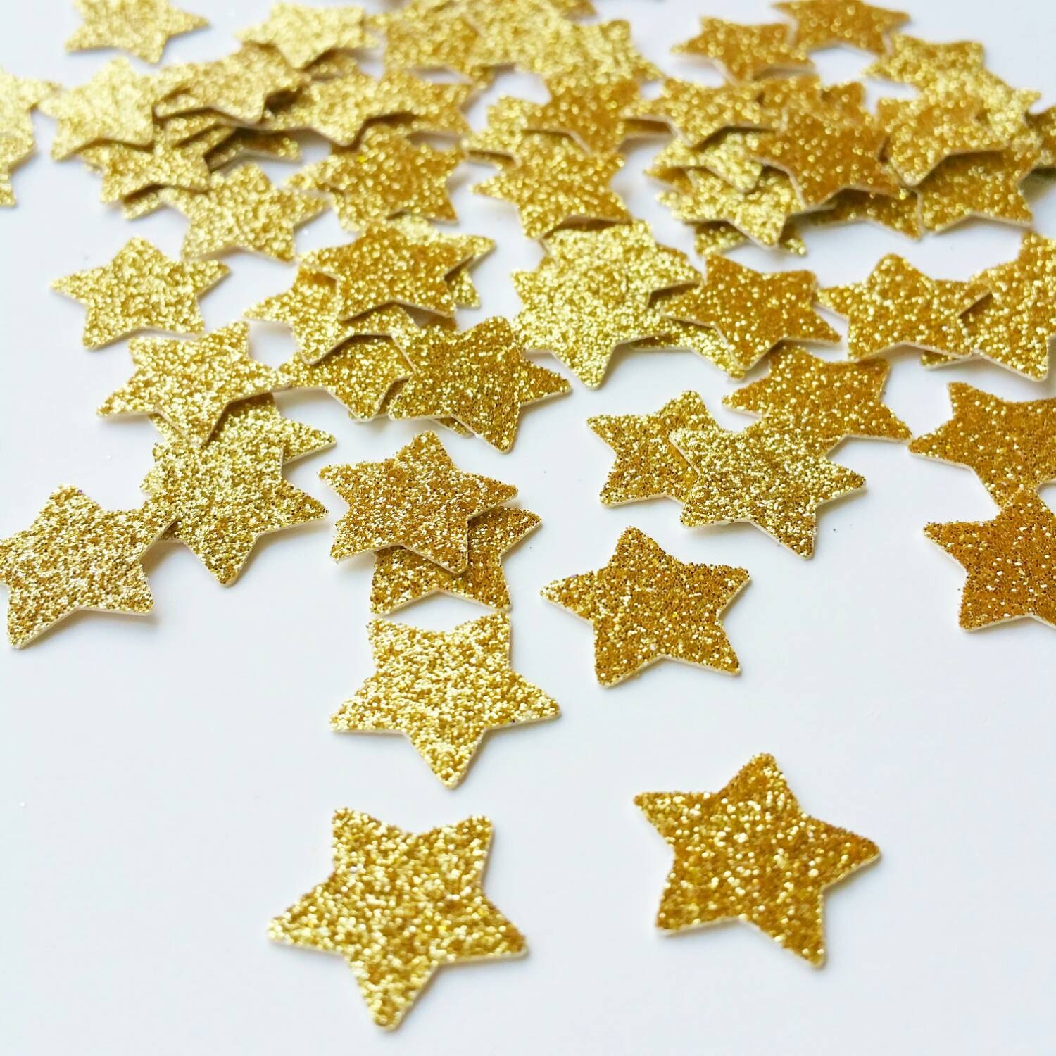 Gold Confetti Gold Star Glitter Confetti Gold Star Table