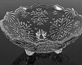 Popular items for snowflake candy dish on Etsy