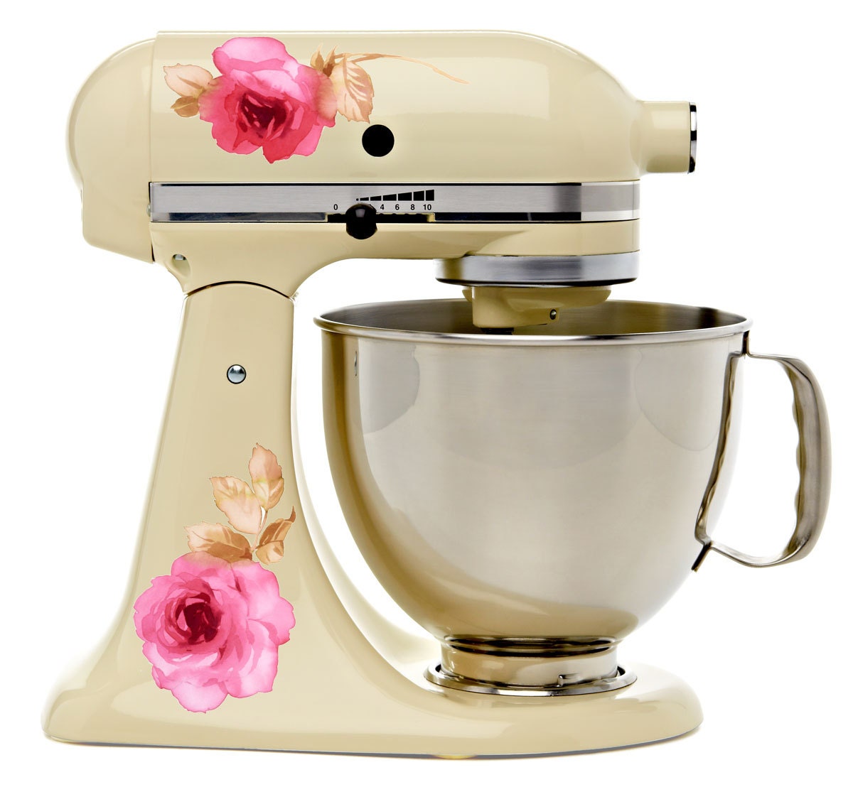Watercolor Roses Floral Bakery Kitchenaid Mixer Mixing Machine