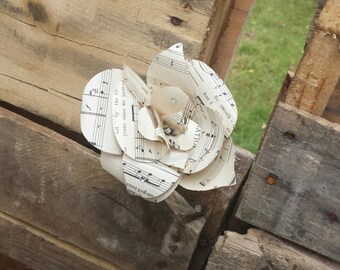 Unique music paper flowers related items | Etsy