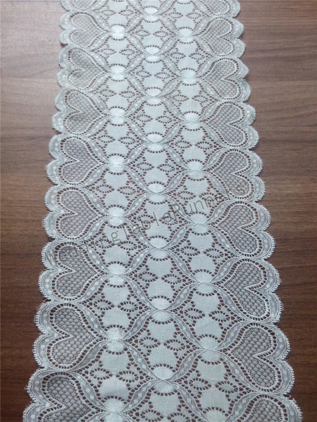 Ivory Lace Table runners 7 wedding table runner black
