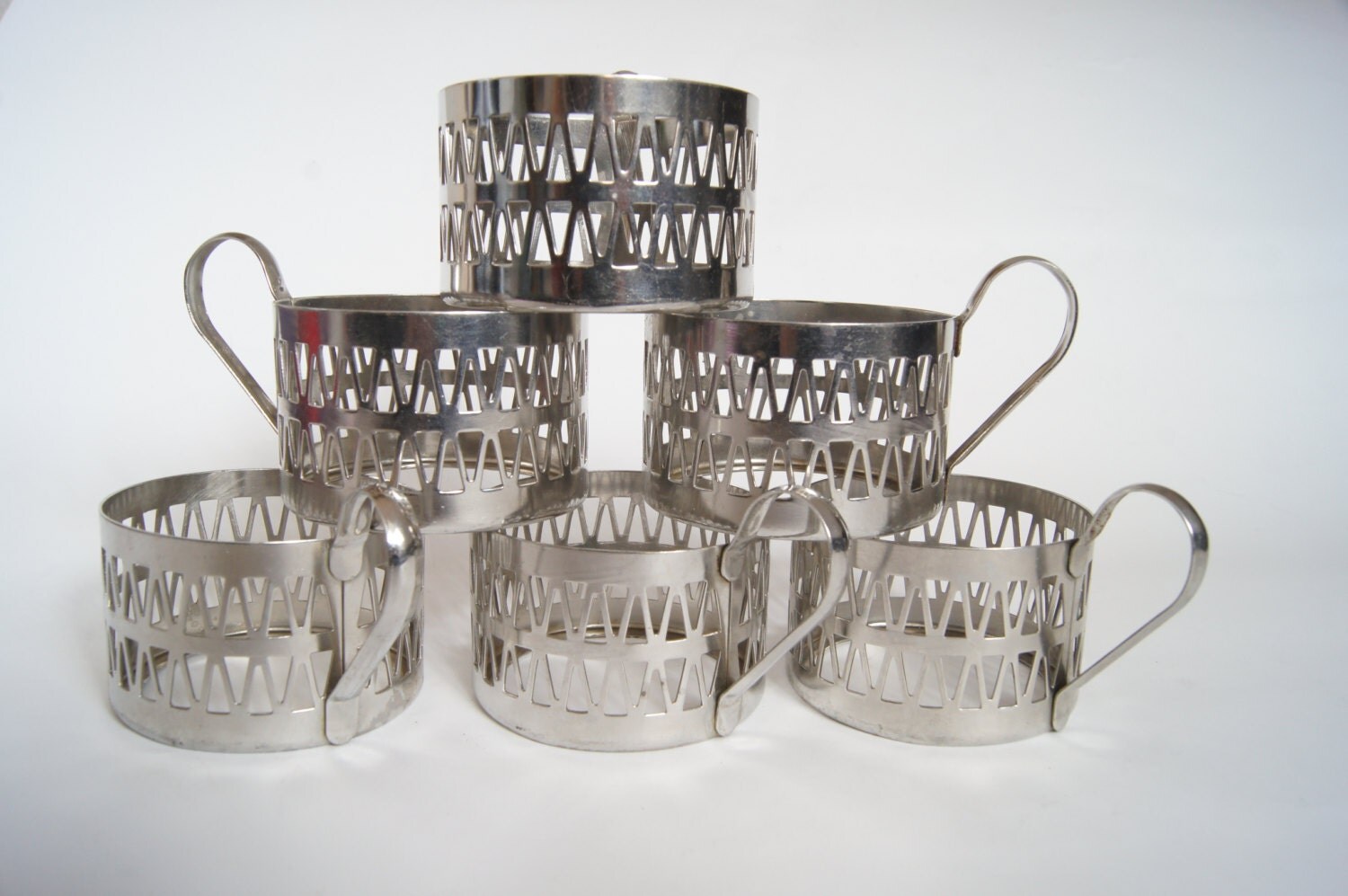 Glass Holder Set Aluminium Glass Holder Tea Glass Holder