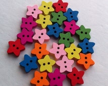 Popular items for star shaped buttons on Etsy