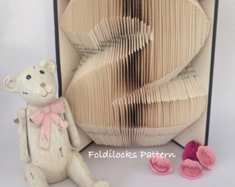 Mini numbers only Book Folding Folded Book Art Origami