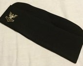 Items similar to USN US Navy Garrison Hat Cap with PO2 badge petty ...
