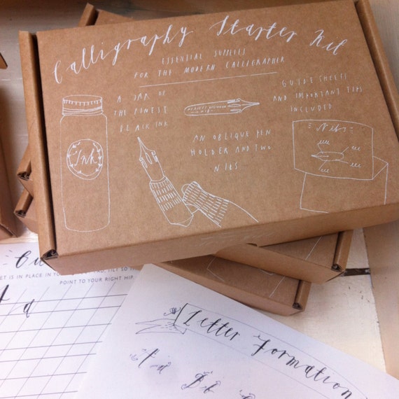 Calligraphy Starter Kit by alicegabb on Etsy