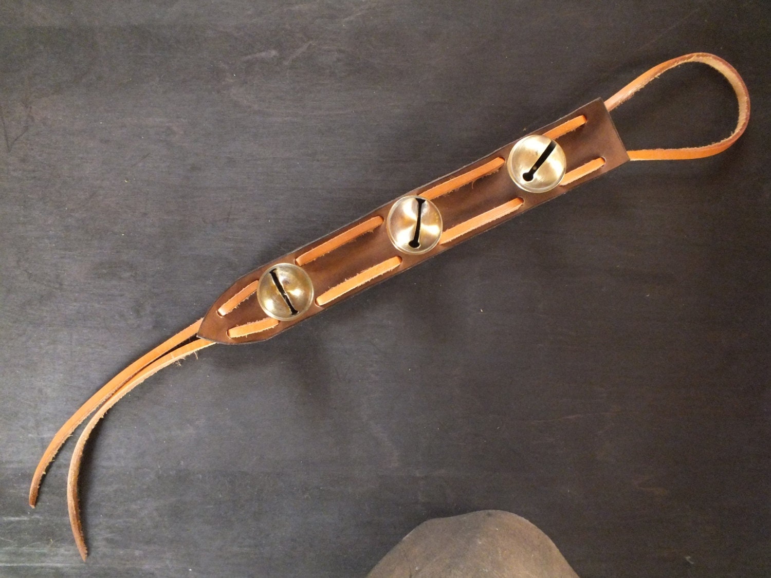 Harness Sleigh Bells Handmade Leather and Bells by ltdleathercraft