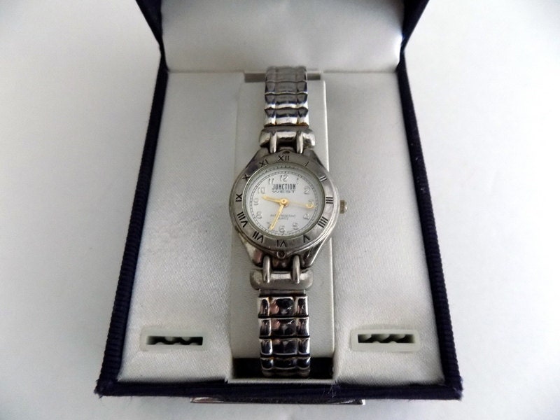 Vintage Junction West Women’s Watch in Box, Silver with Roman Numeral ...