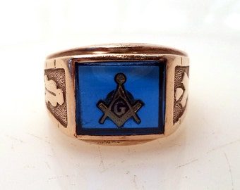 Masonic signet ring | Etsy