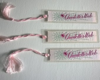 Vintage Charlotte's Web Woven Bookmarks --- For Bookworms & Readers