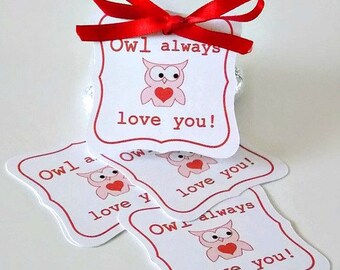 Popular items for valentine tags on Etsy