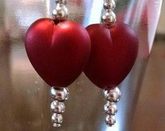 Red heart jewelry | Etsy