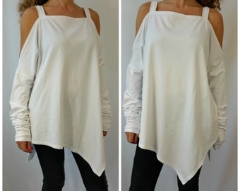 Open shoulder shirt | Etsy