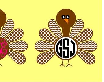 Popular items for turkey monogram on Etsy