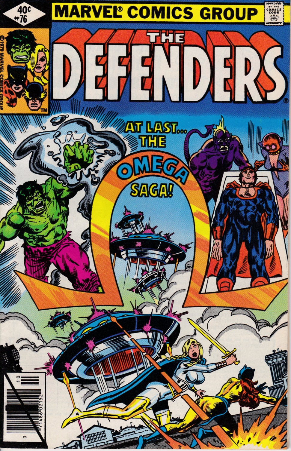 Defenders 76 October 1979 Issue Marvel Comics Grade VG