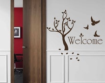 Popular items for wall decals welcome on Etsy