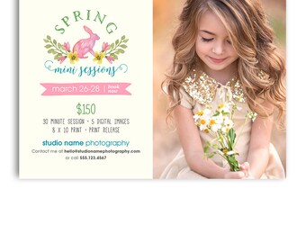 Easter Mini Session Flyer Template Easter Photography