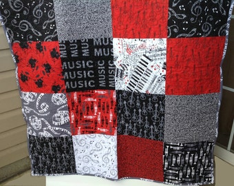 Popular items for music quilt on Etsy