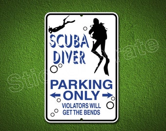 Scuba diver sign | Etsy