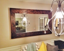 Popular items for wood framed mirror on Etsy