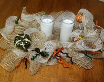 Fall deco mesh | Etsy