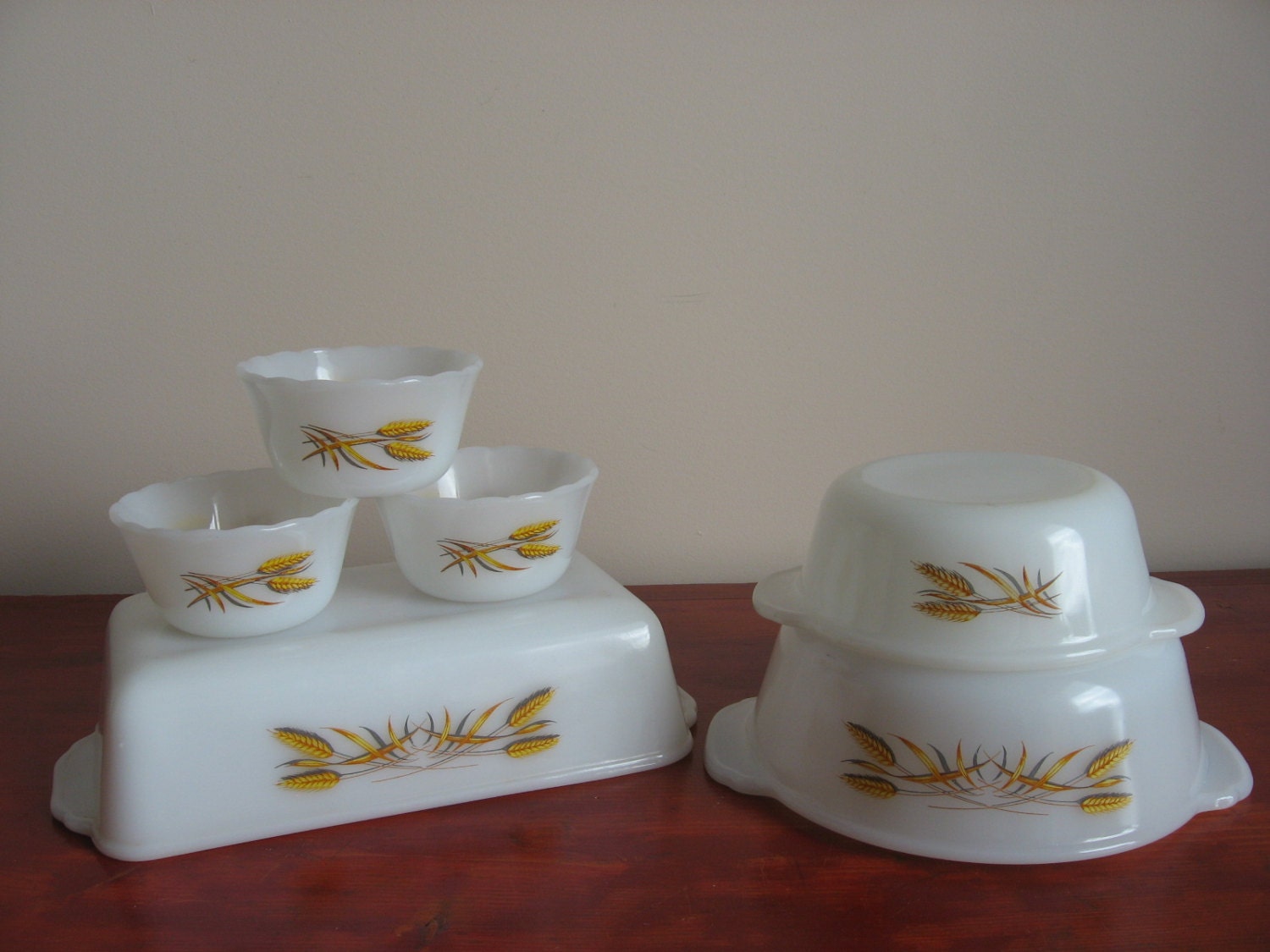 Fire King Wheat Pattern Collection-Set of 6 pieces – Haute Juice