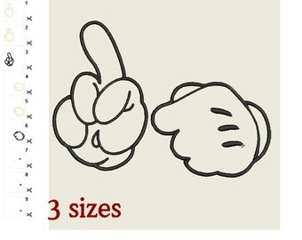 Popular items for mickey mouse hands on Etsy