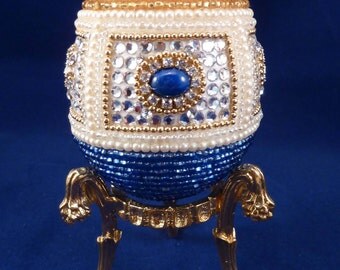 Hand Jeweled One of a Kind Egg
