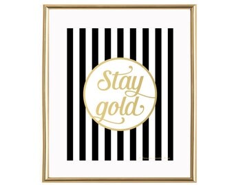Popular items for stay gold on Etsy