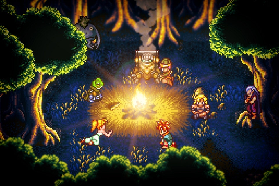 Chrono Trigger Campfire Video Game Poster by VGPrint on Etsy
