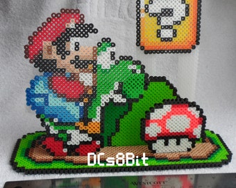 Mario perler | Etsy
