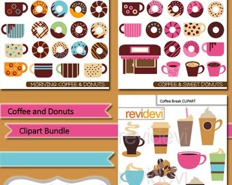 Coffee and donuts clipart doughnut clip art sprinkles