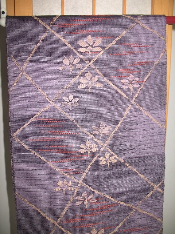 Woven Textured Purple Japanese Obi – Haute Juice