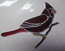 Popular items for stain glass cardinal on Etsy