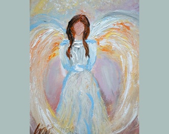 Abstract angel art | Etsy