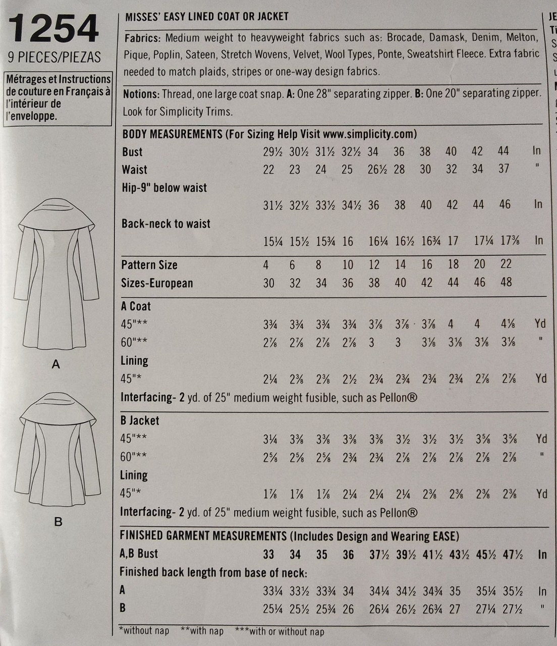 Easy Lined Coat or Jacket Pattern Hooded Coat or Jacket by blue510