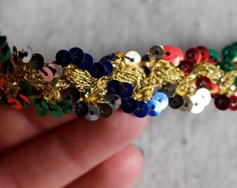 Multi colored sequin | Etsy