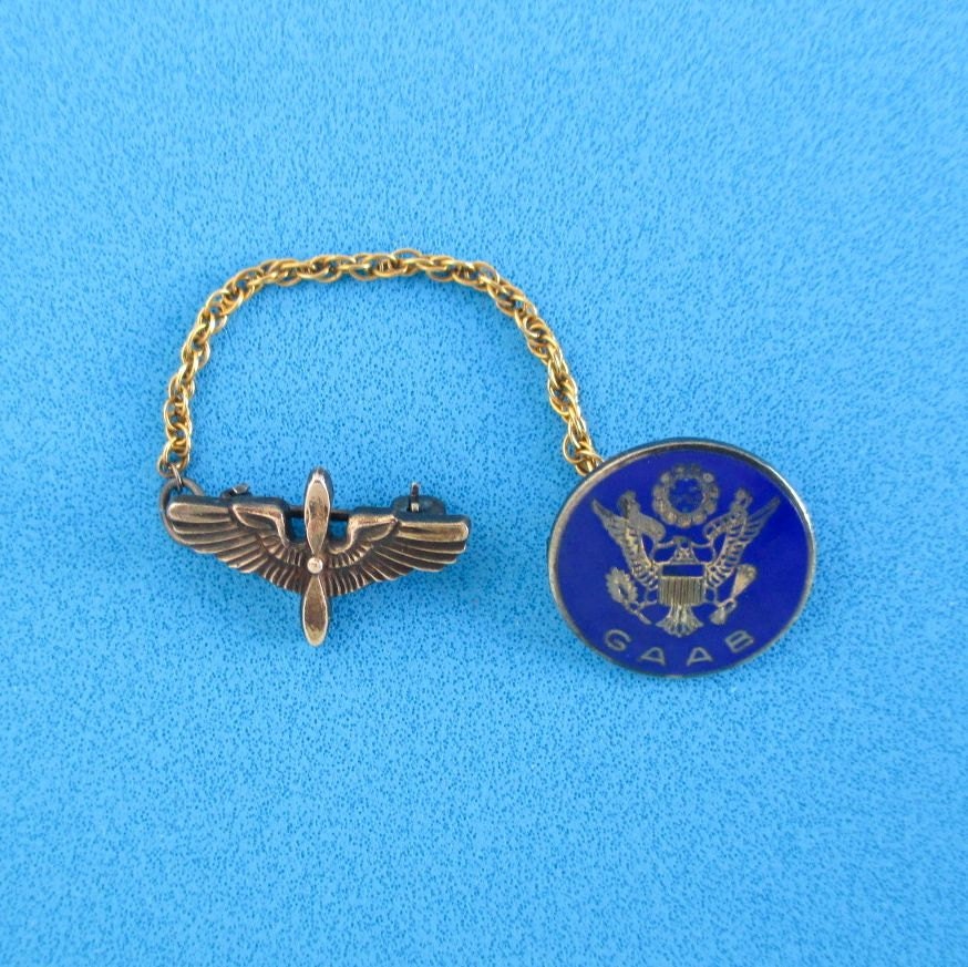 WWII Army Air Corp Army Air Force Wings & Propeller Pin by lucra
