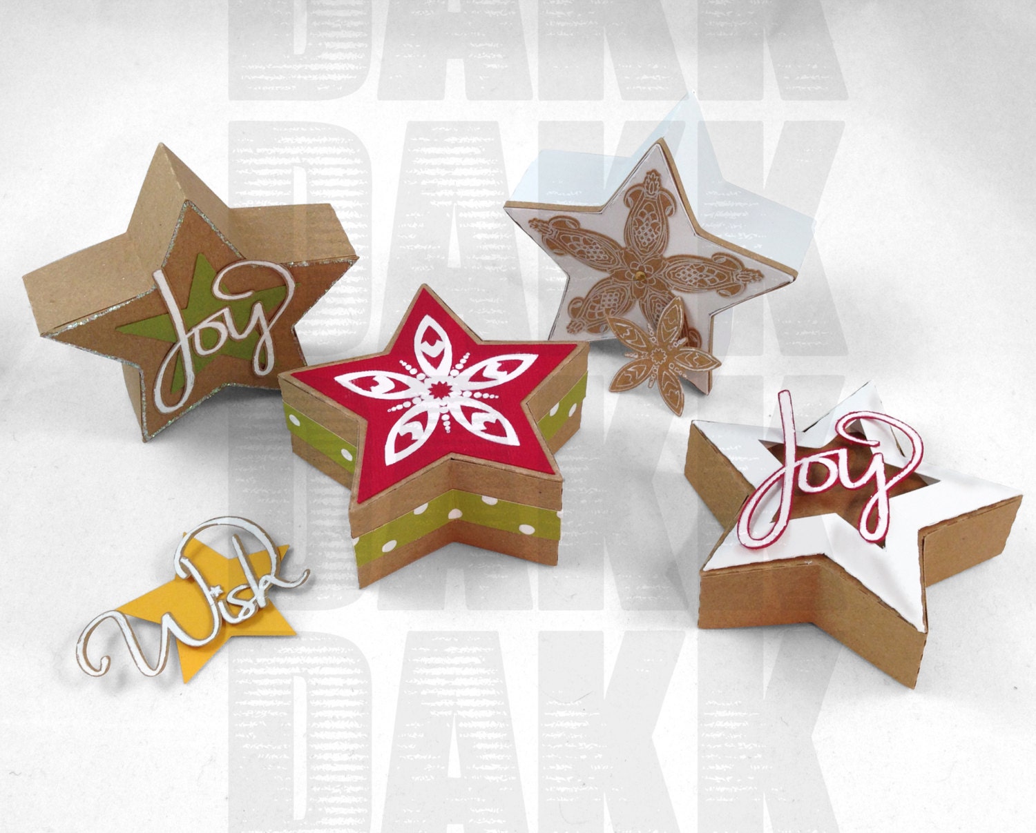 3D Star Box SVG and PNG Files by DAKK on Etsy
